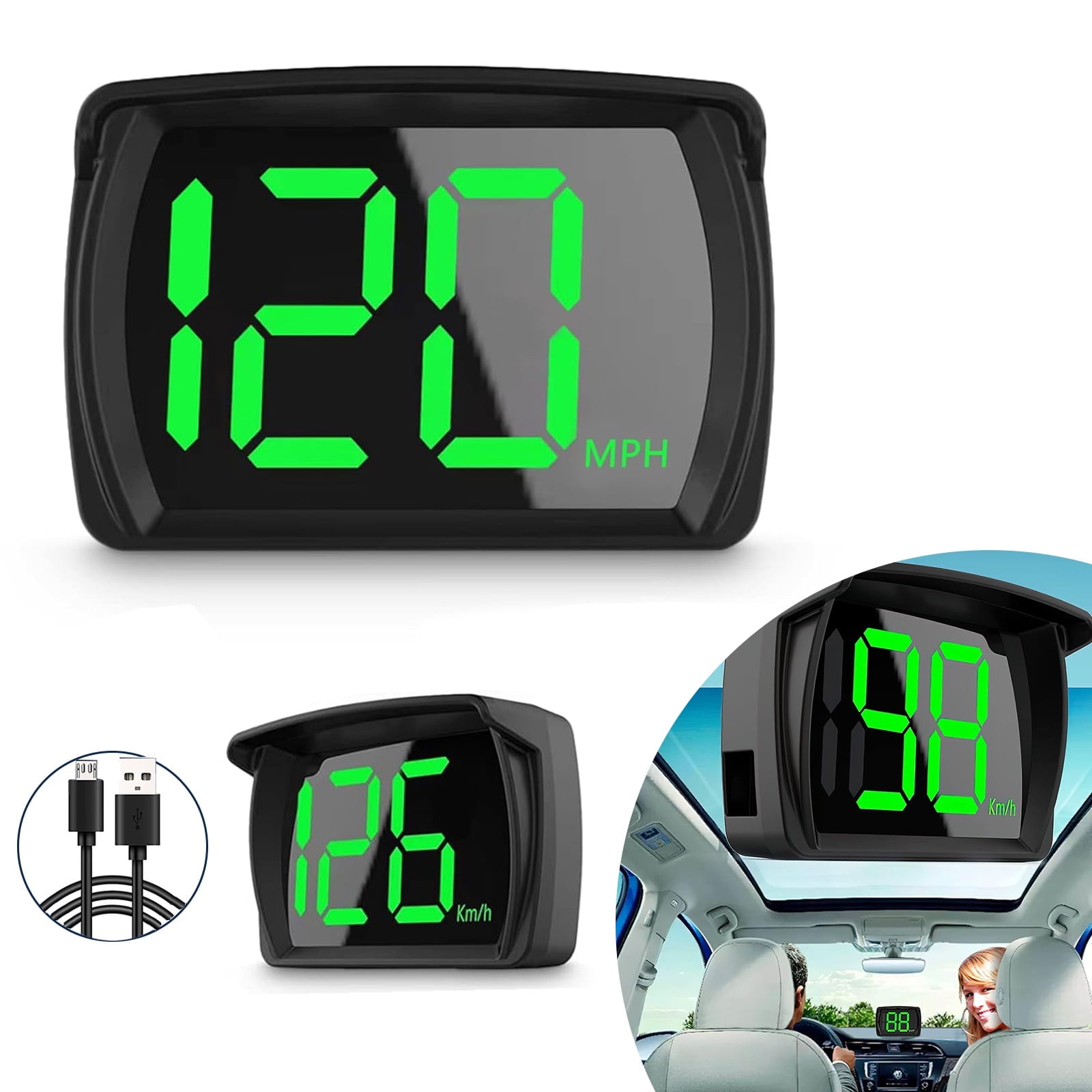 OhhGo Car Hud GPS Speedometer, Digital Speedometer Head Up Display with ...