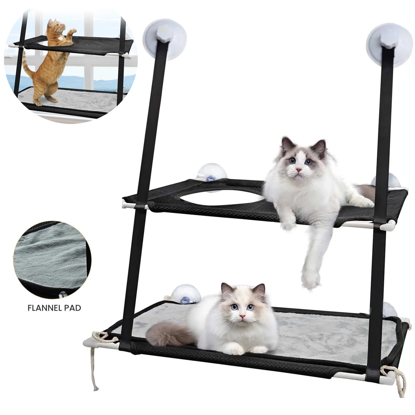 OhhGo Double Layer Cat Window Perch Cat Window Perch, Double Layer Cat ...