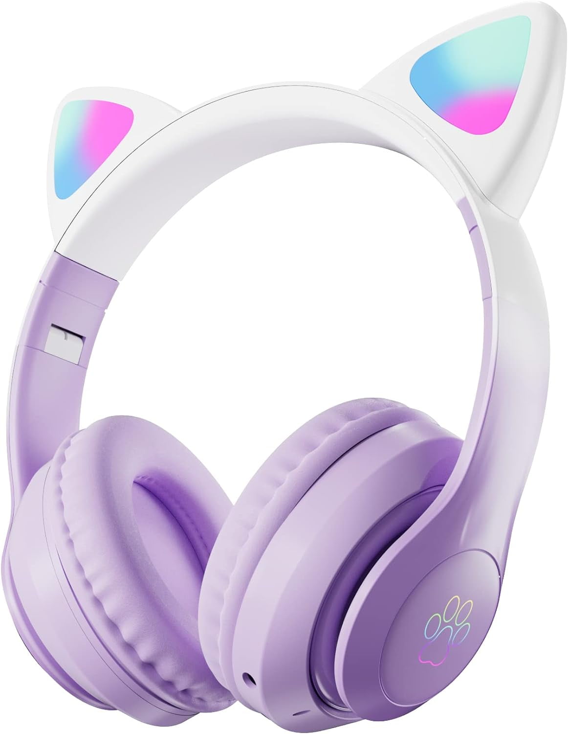 OhhGo Kids Headphones, Cat Ear Wireless Headphones, LED Light Up ...