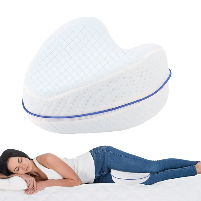 OhhGo Memory Foam Knee Support Pillow for Side Sleepers, Joint Pain ...