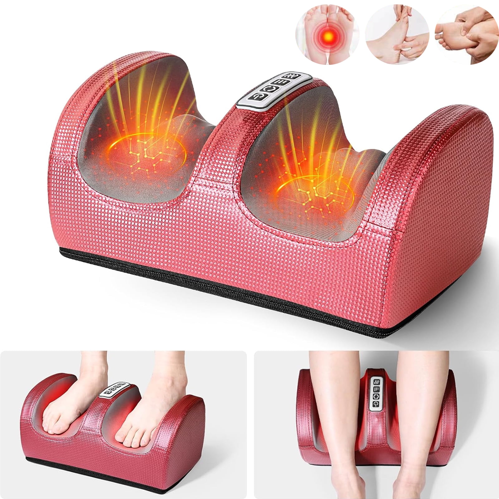 OhhGo Shiatsu Foot Massager with Heat, Foot and Calf Massager with ...