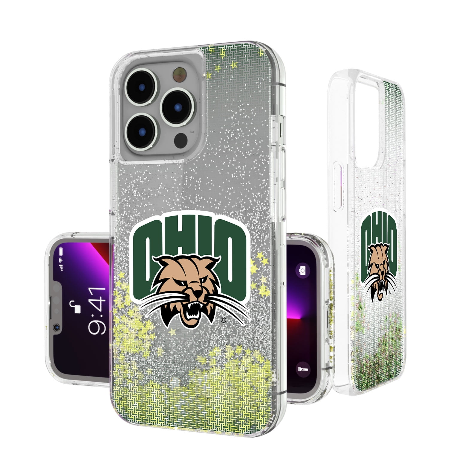 Ohio Bobcats Linen Logo iPhone Glitter Case - Walmart.com