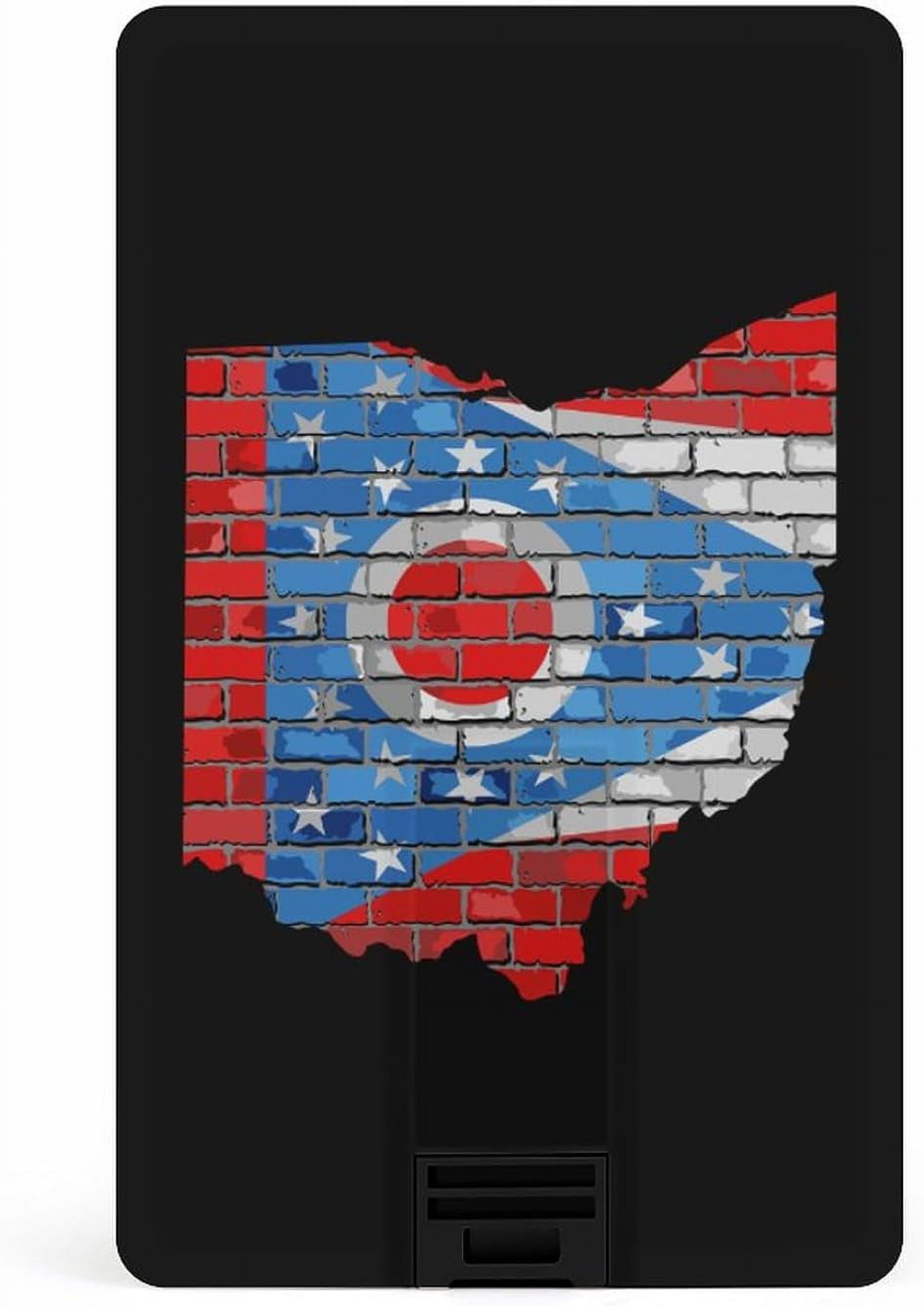 Ohio Brick Map Usb Flash Drive Credit Card Design Memory Stick U Disk ...