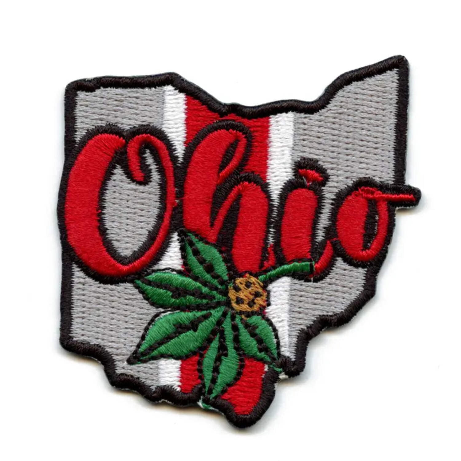 Ohio College Football State Patch Buckeye Embroidered Iron On - Walmart.com
