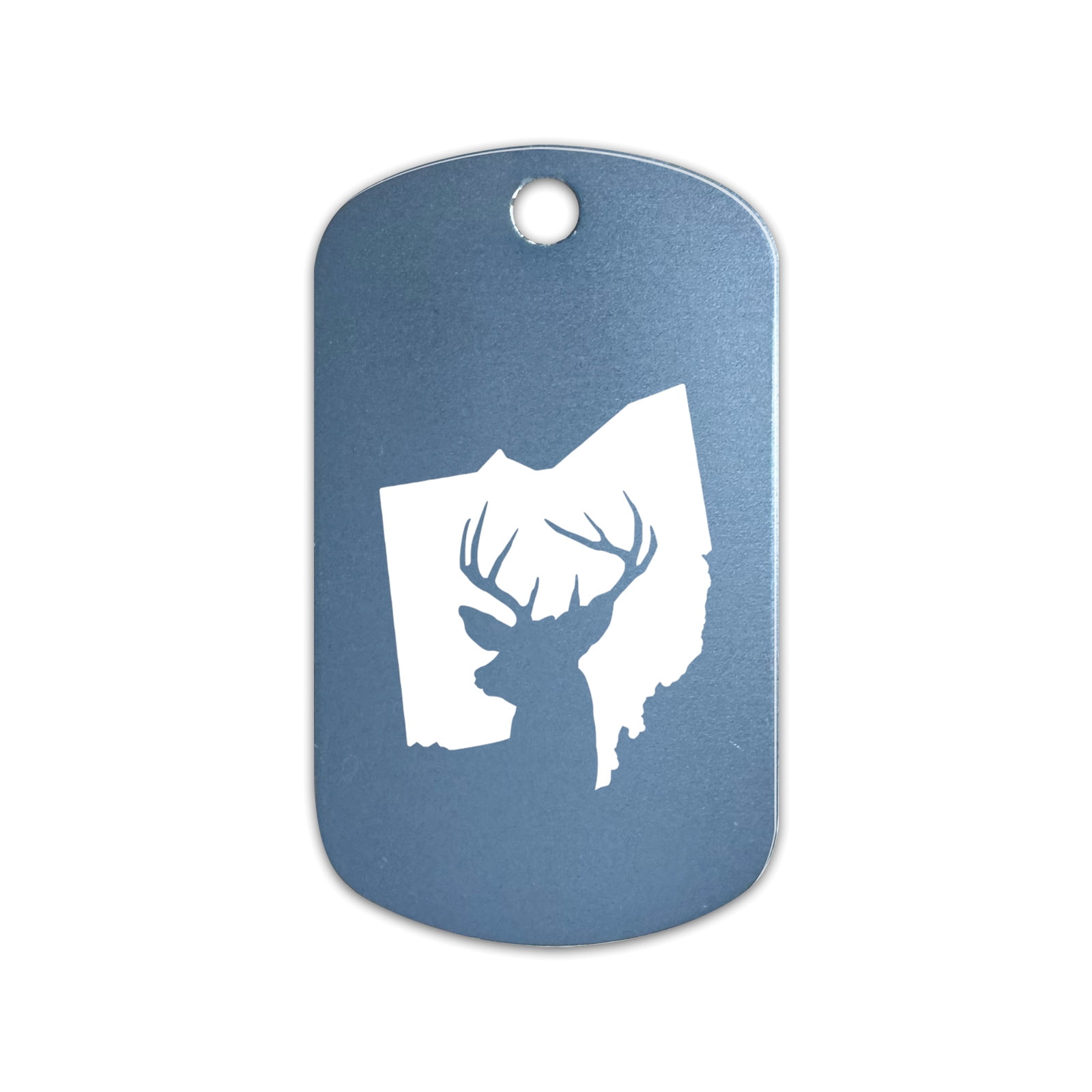 Ohio Deer State GI Dog Tag Aluminum Keychain buck hunt hunting rifle oh ...