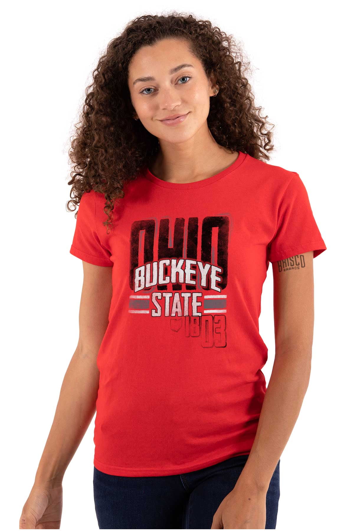 Ohio Hometown Pride OH Local Buckeye Women's T Shirt Ladies Tee Brisco ...