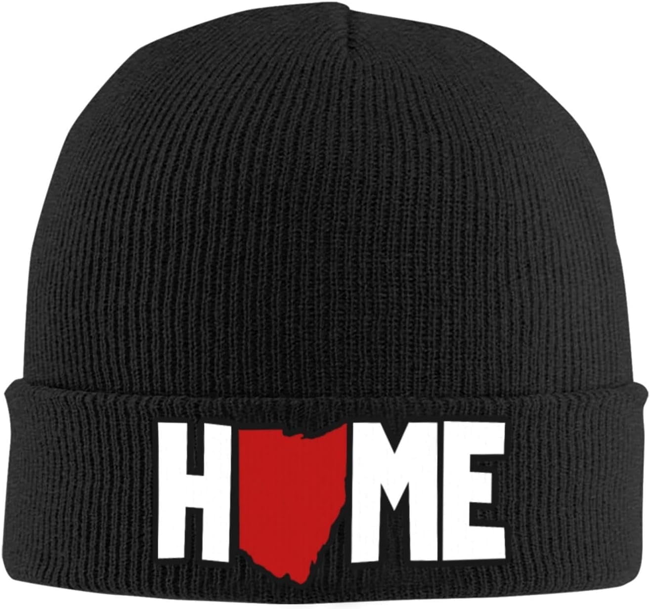Ohio Map State Home Gifts Beanie Hat for Men Women Winter Hat Cuffed ...