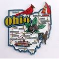 Ohio Map and Landmarks Collage Fridge Souvenir Collectible Magnet FMC ...