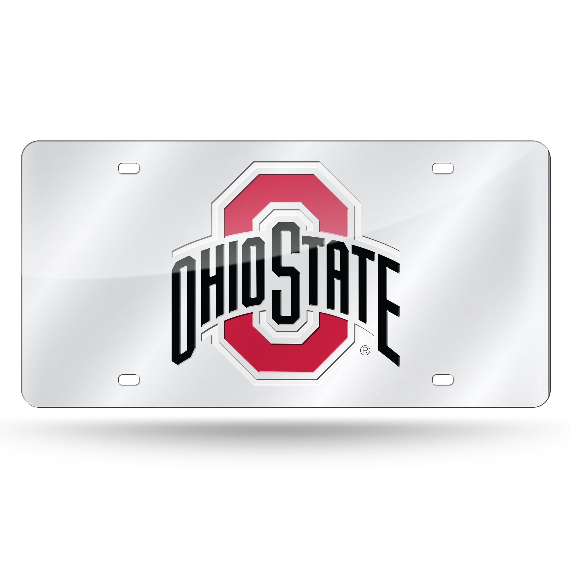 Ohio NCAA St Buckeye Acrylic License Plate Laser Tag - Walmart.com