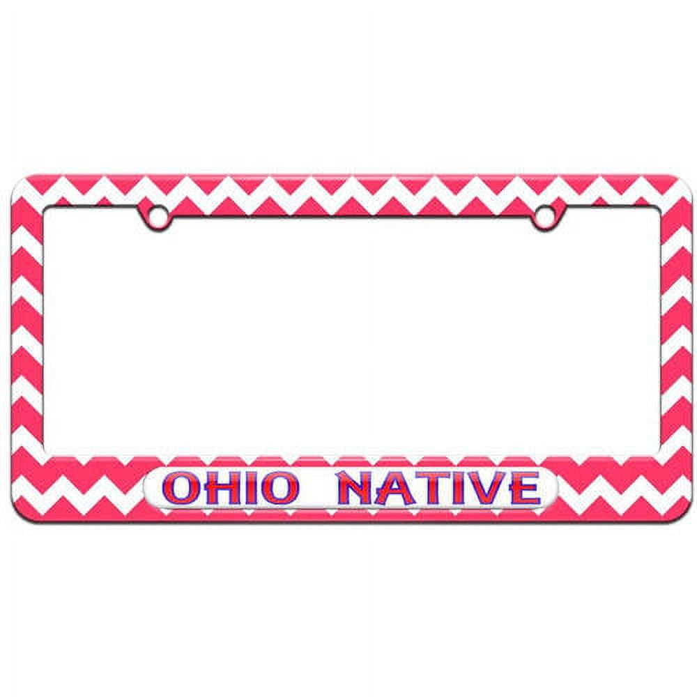 Ohio Native, State Pride License Plate Tag Frame, Multiple Colors ...