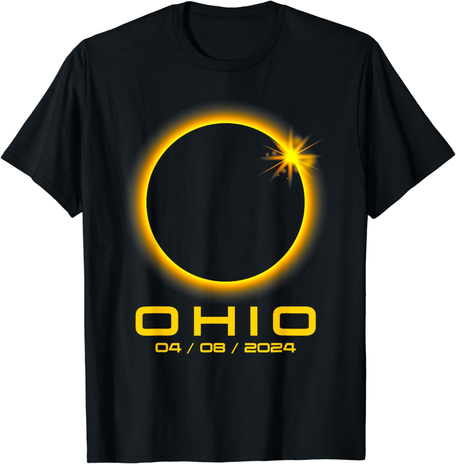 Ohio OH Total Solar Eclipse 2024 - April 8th, 2024 T-Shirt - Walmart.com