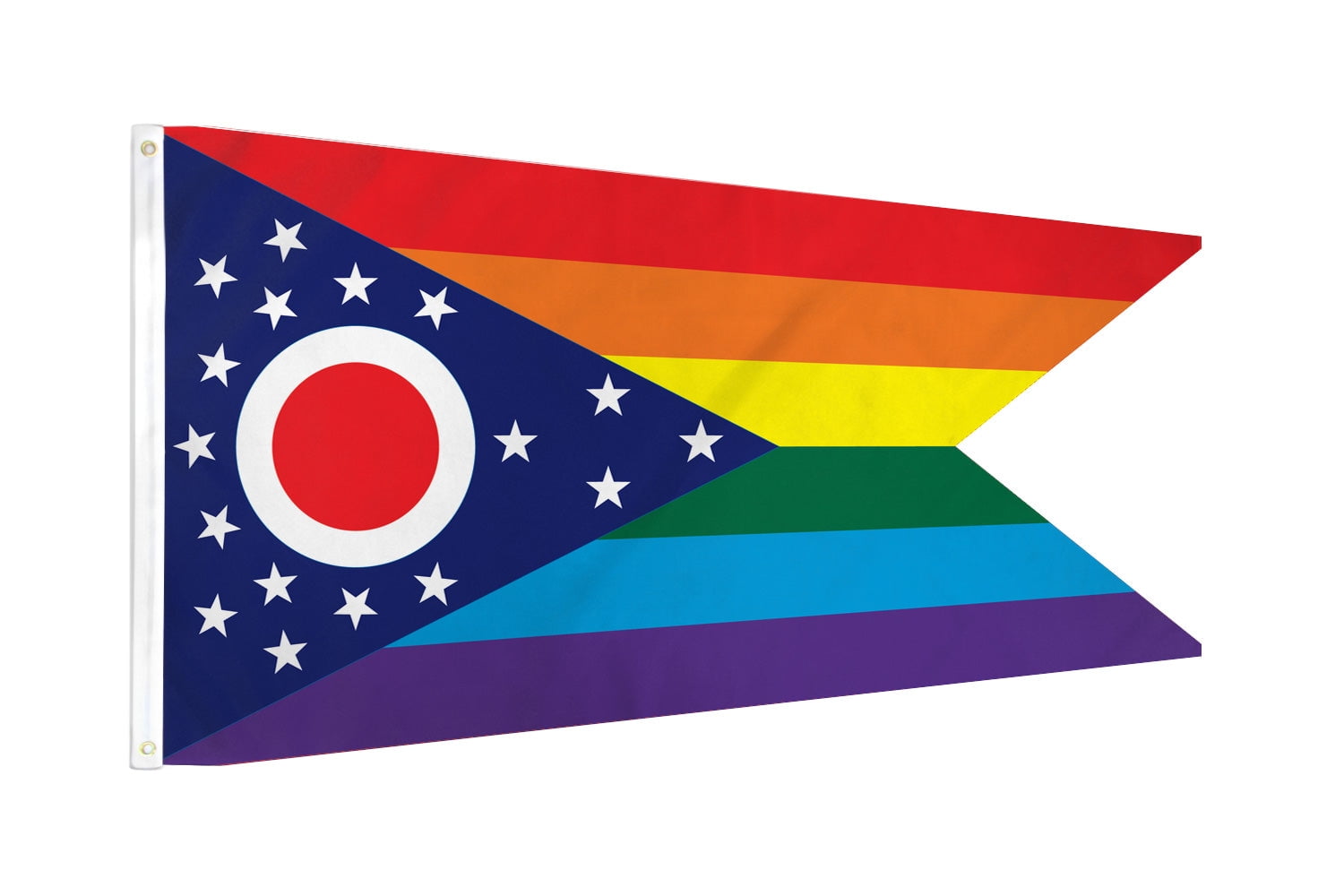 Ohio (Rainbow) Flag 3x5ft poly - Walmart.com