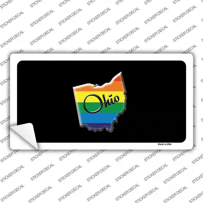 Ohio Rainbow Novelty Sticker Decal Small - Walmart.com