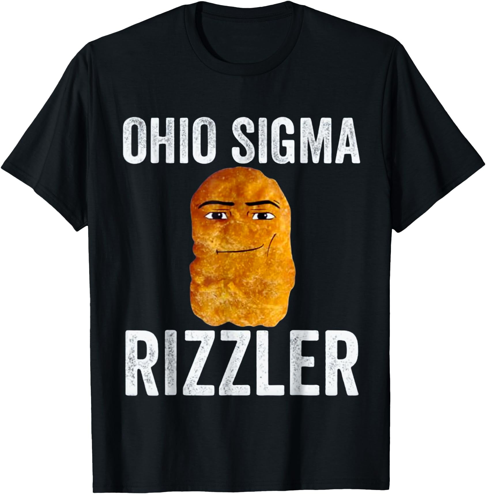 Ohio Sigma Rizzler Funny Meme Chicken Nugget T-Shirt,Light Blue Color ...