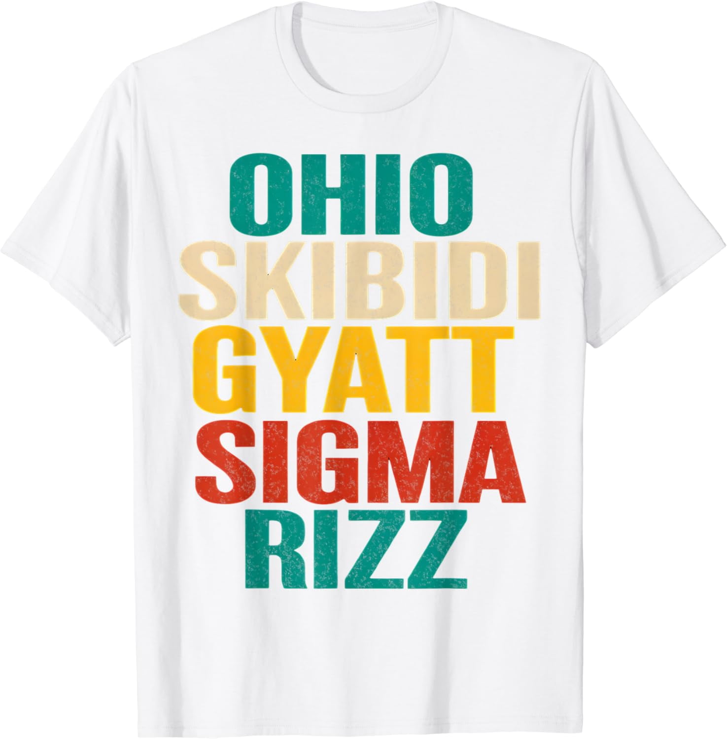 Ohio Skibidi Gyatt Sigma Rizz Funny Meme Retro Birthday Boys T-Shirt - Walmart.com