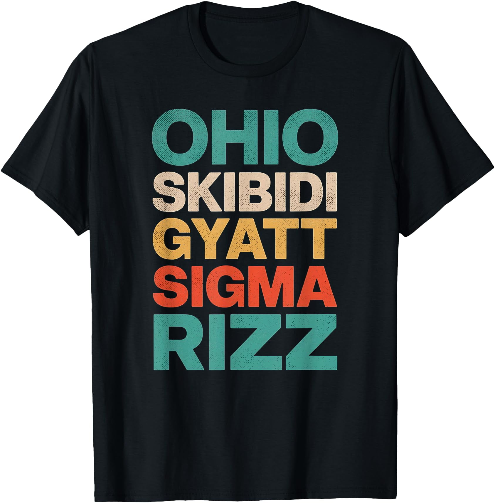 Ohio Skibidi Gyatt Sigma Rizz Funny Meme Vintage Birthday T-Shirt,Sport ...