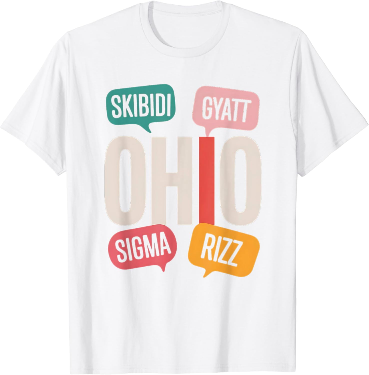 Ohio Skibidi Gyatt Sigma Rizz Funny Meme Vintage Birthday T-Shirt ...