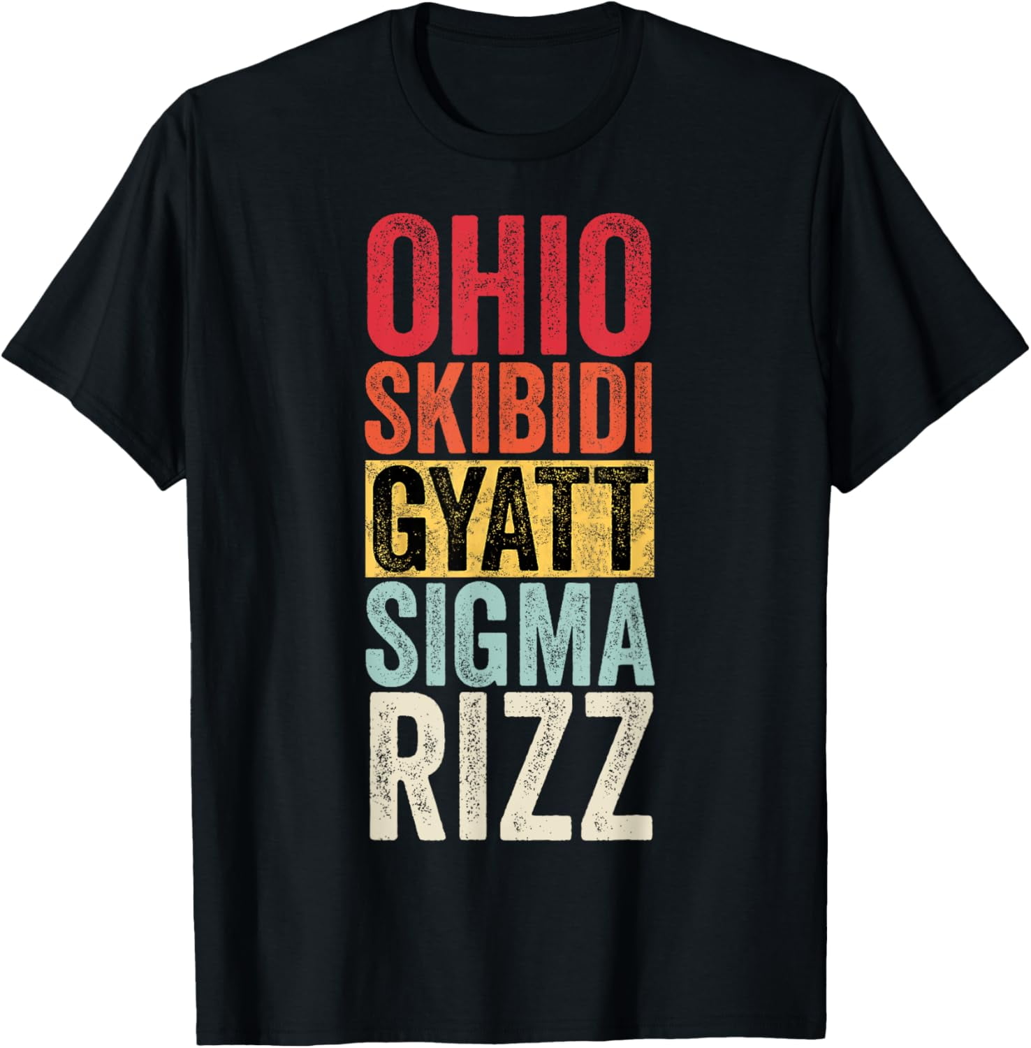 Ohio Skibidi Gyatt Sigma Rizz Kids Youth Funny Slang Meme T-Shirt - Walmart.com