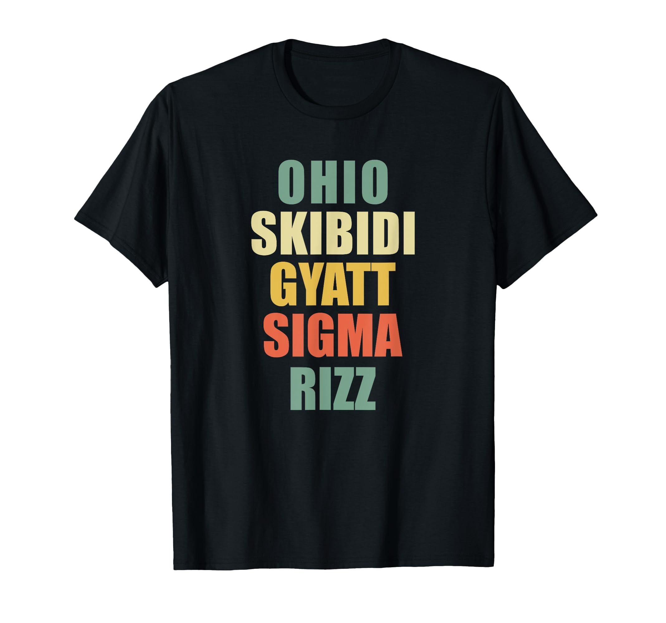 Ohio Skibidi Gyatt Sigma Rizz T-Shirt - Walmart.com