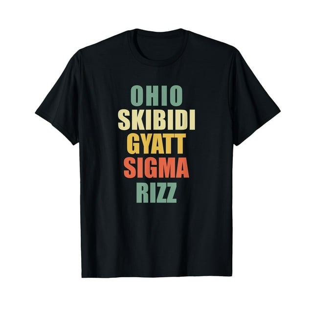 Ohio Skibidi Gyatt Sigma Rizz T-Shirt - Walmart.com