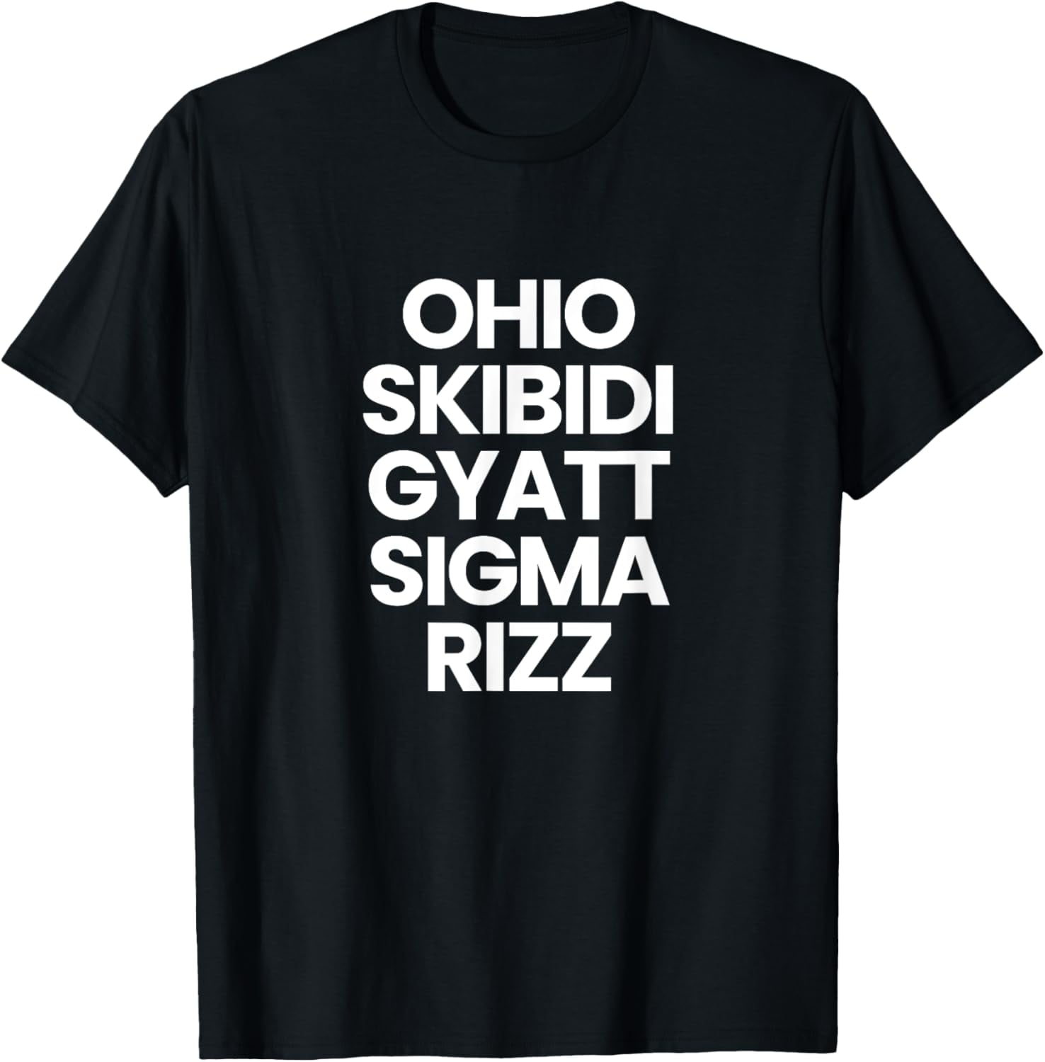 Ohio Skibidi Gyatt Sigma Rizz T-Shirt - Walmart.com