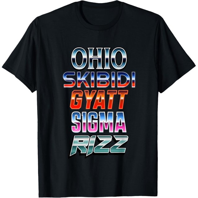 Ohio Skibidi Gyatt Sigma Rizz T-Shirt - Walmart.com