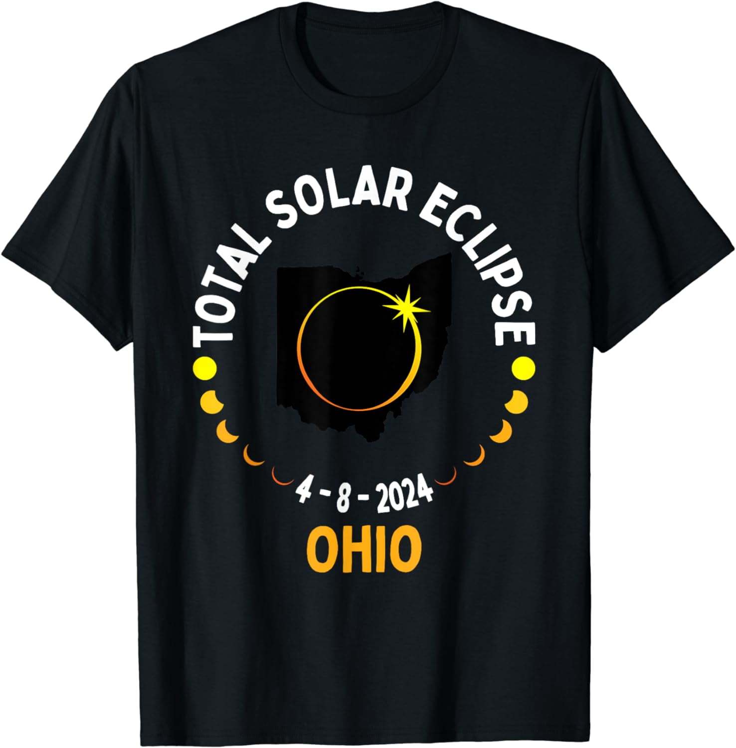 Ohio Solar Eclipse 2024 Party USA Totality 04 08 24 Total T-Shirt ...