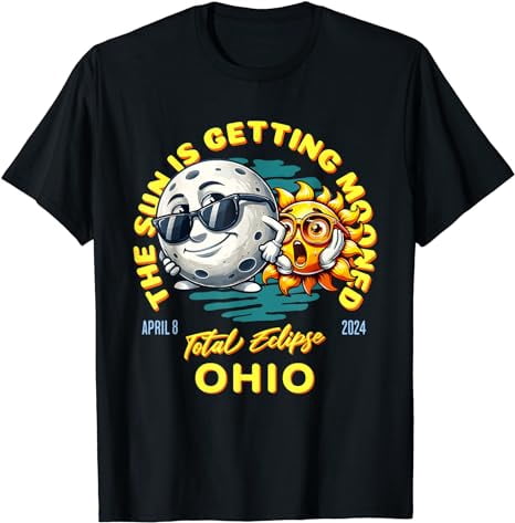 Ohio Solar Eclipse Apr 8 2024 Sun Is Getting Mooned T-Shirt - Walmart.com