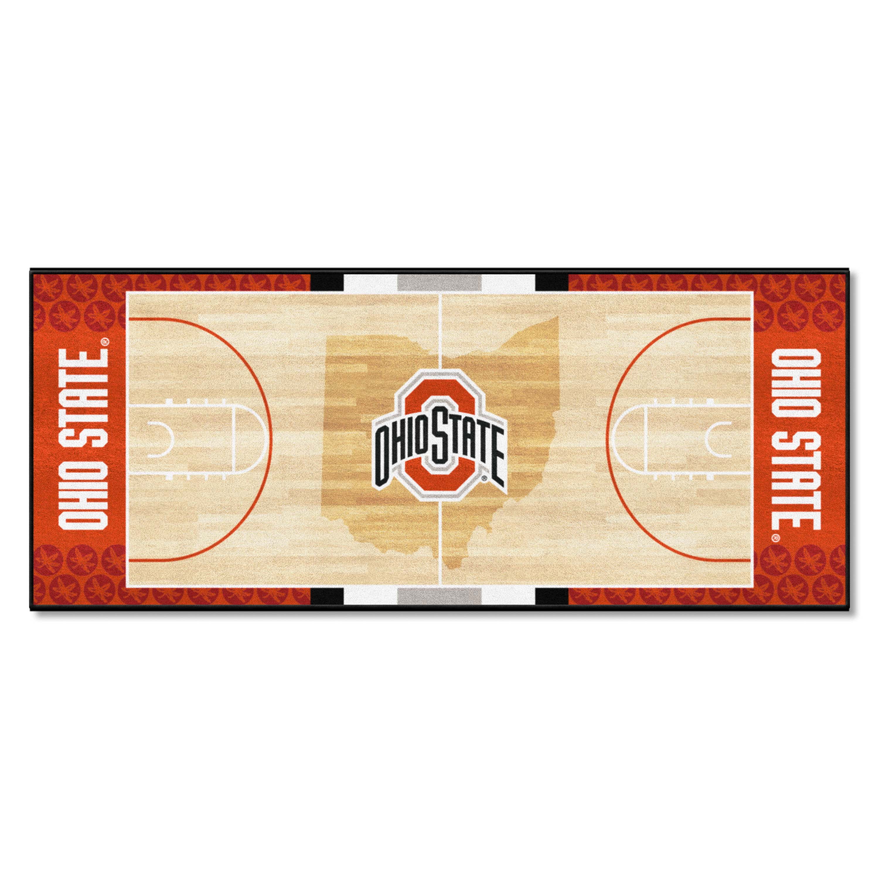Sports Licensing Ohio State Basketball Court Runner 30x72 - Walmart.com