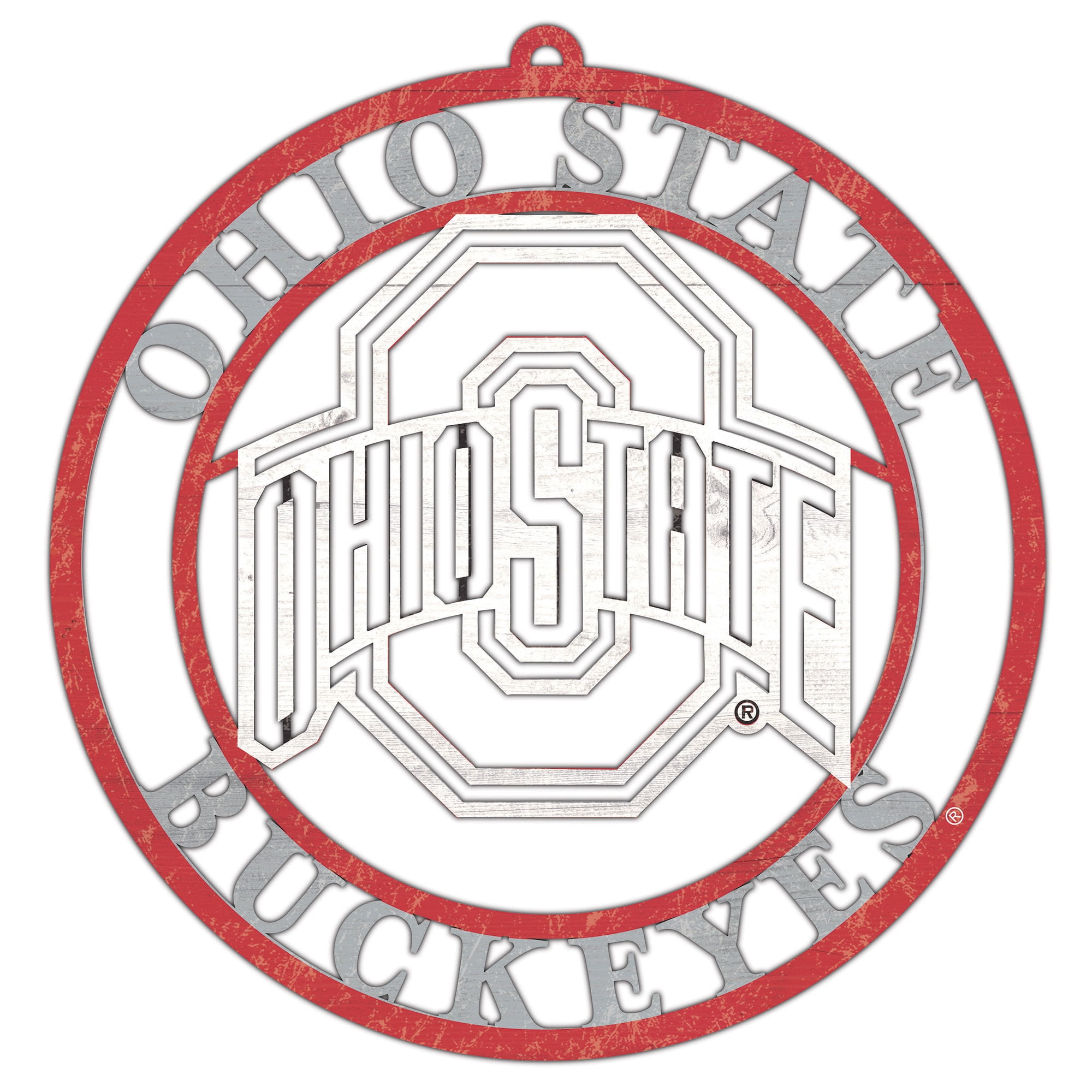 Ohio State Buckeyes 16'' Team Color Logo Cutout - Walmart.com