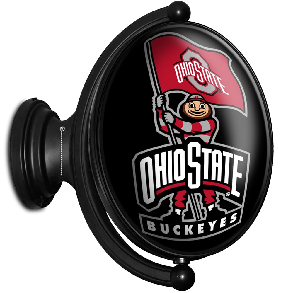 Ohio State Buckeyes 23'' x 21'' Mascot Illuminated Rotating Wall Sign ...