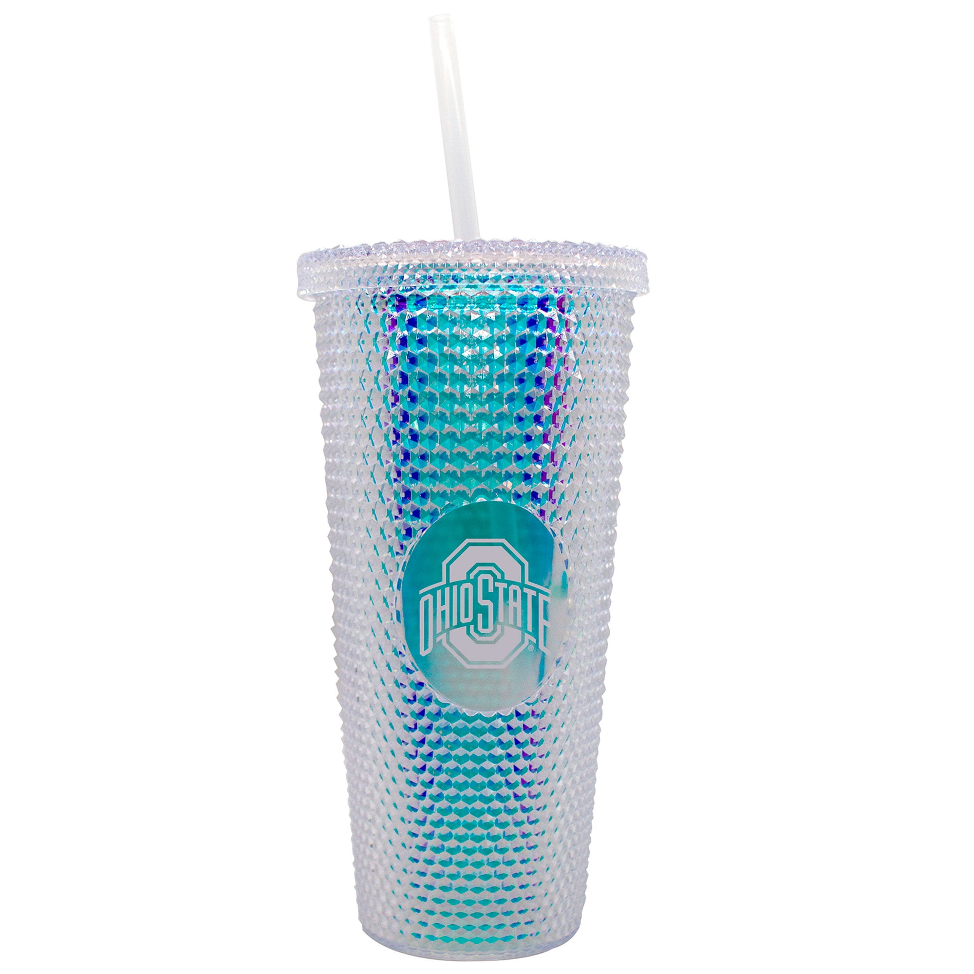 Ohio State Buckeyes 24oz. Iridescent Studded Travel Tumbler with Straw ...