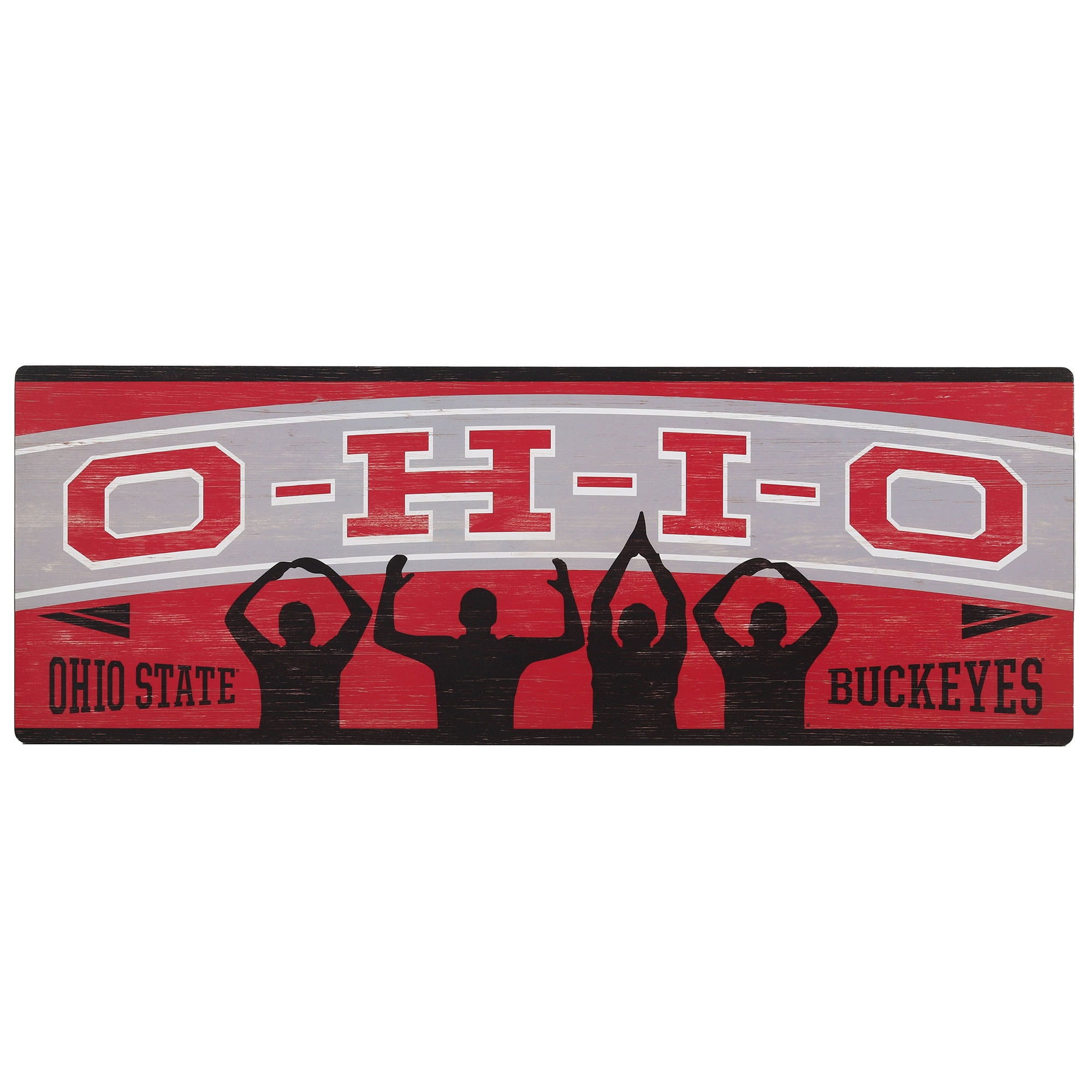 Ohio State Buckeyes 28'' x 10'' Team Tradition Wood Sign - Walmart.com