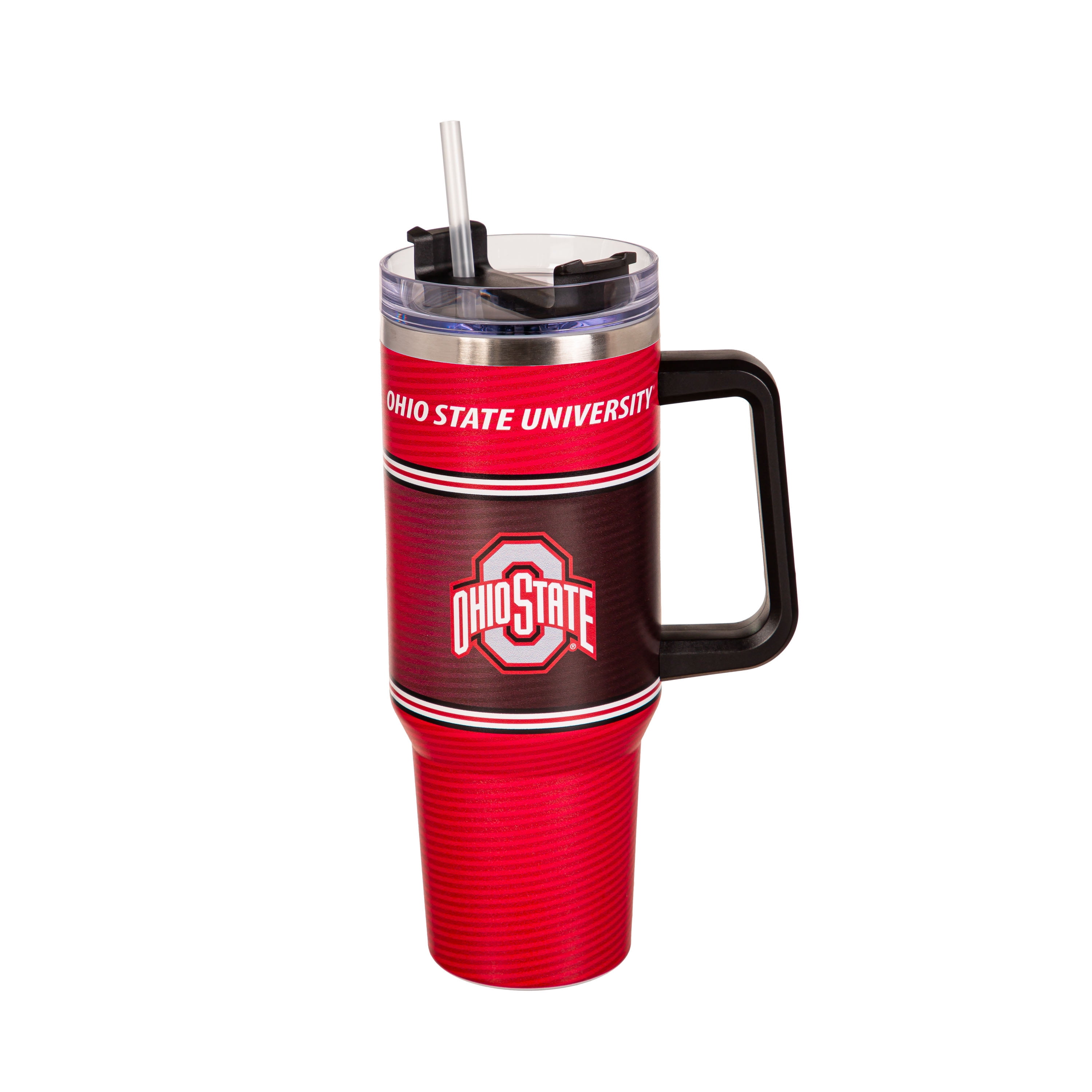 Ohio State Buckeyes 40oz. Stainless Steel Canyon Cup with Straw ...