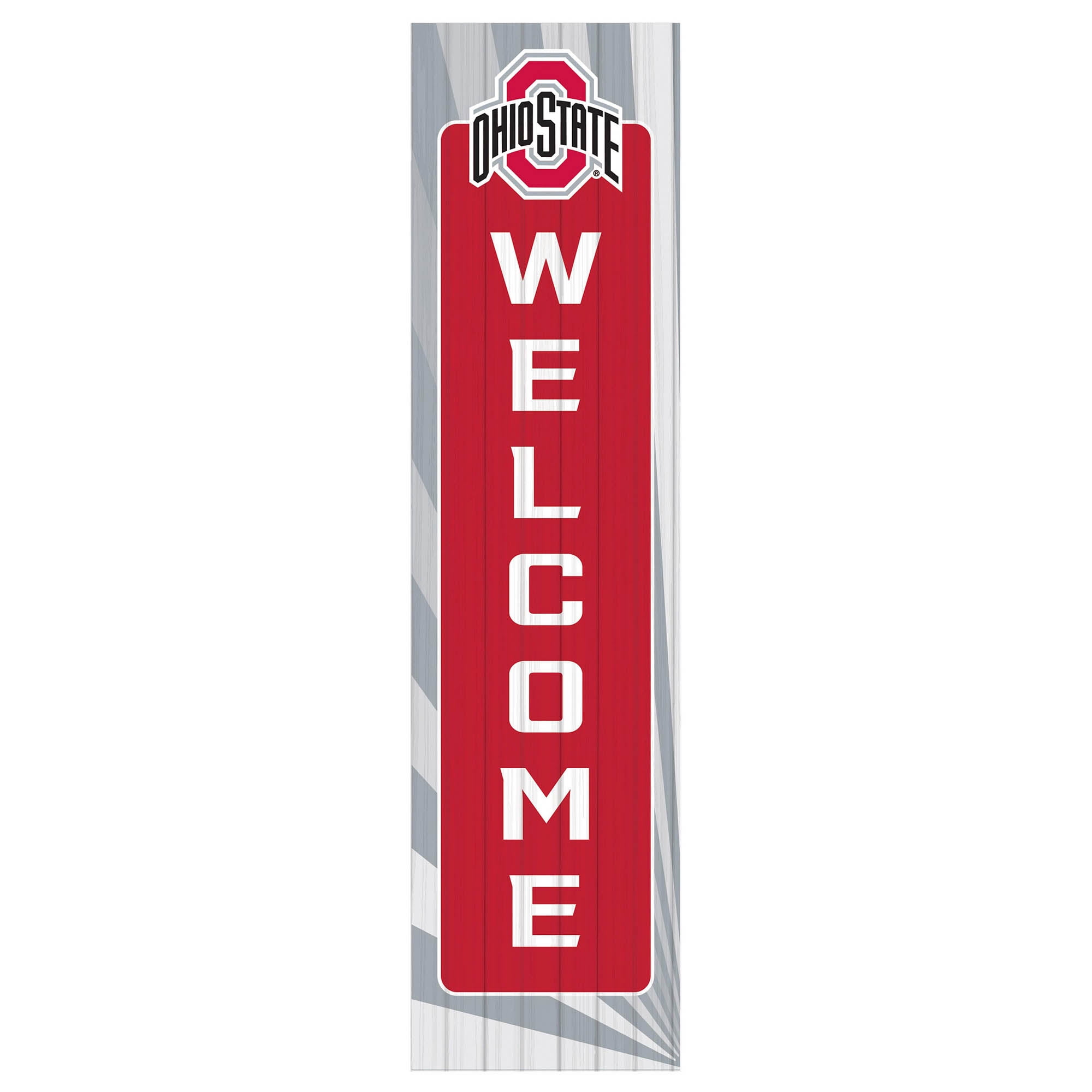 Ohio State Buckeyes 47" Color Waves Porch Leaner Welcome Wall Sign ...
