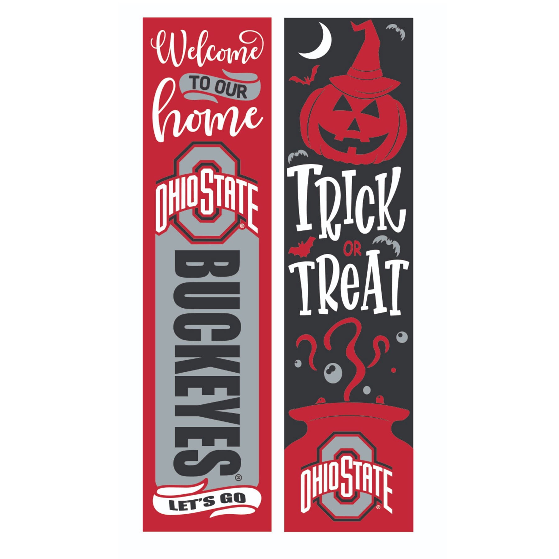 Ohio State Buckeyes 47" Double Sided Halloween Leaner Fan Sign ...