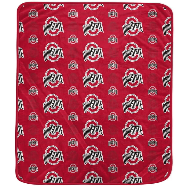 Ohio State Buckeyes 50" x 60" Repeat Tonal Logo Flannel Fleece Blanket ...