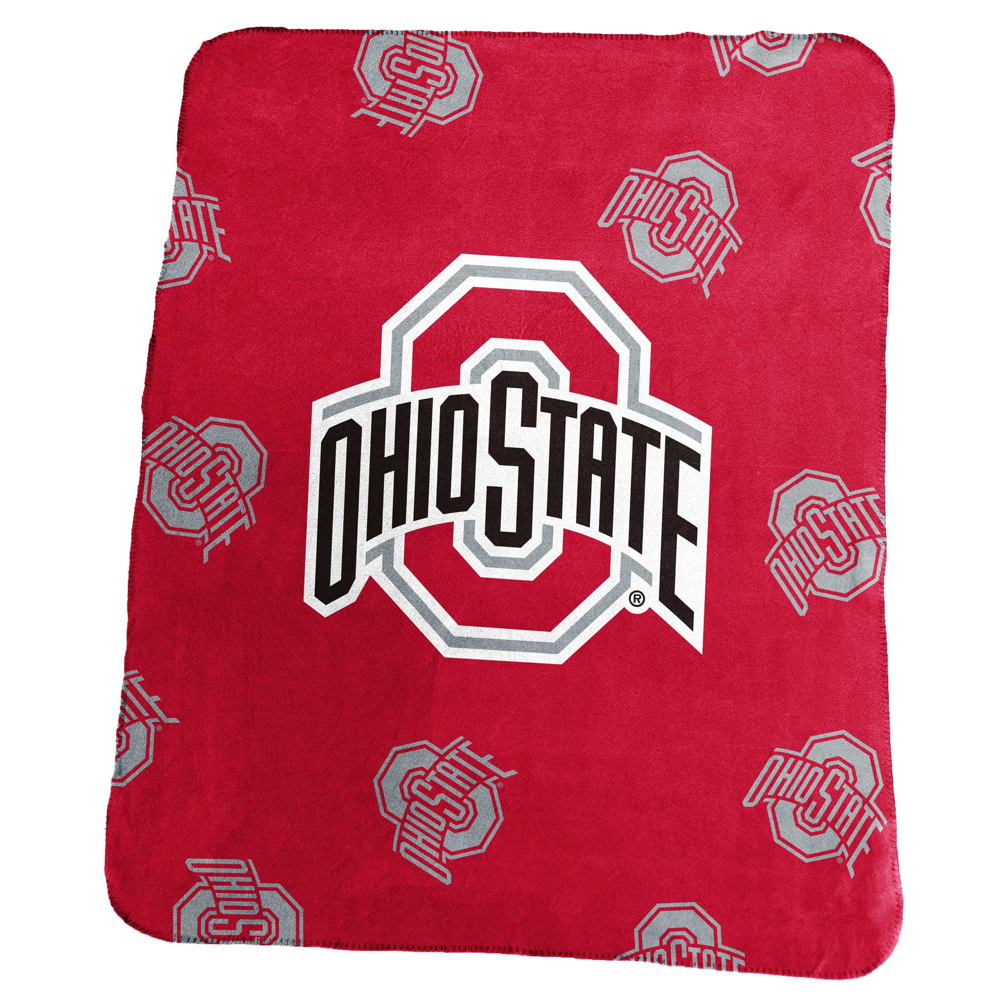 Ohio State Buckeyes 50" x 60" Repeating Logo Classic Plush Throw ...