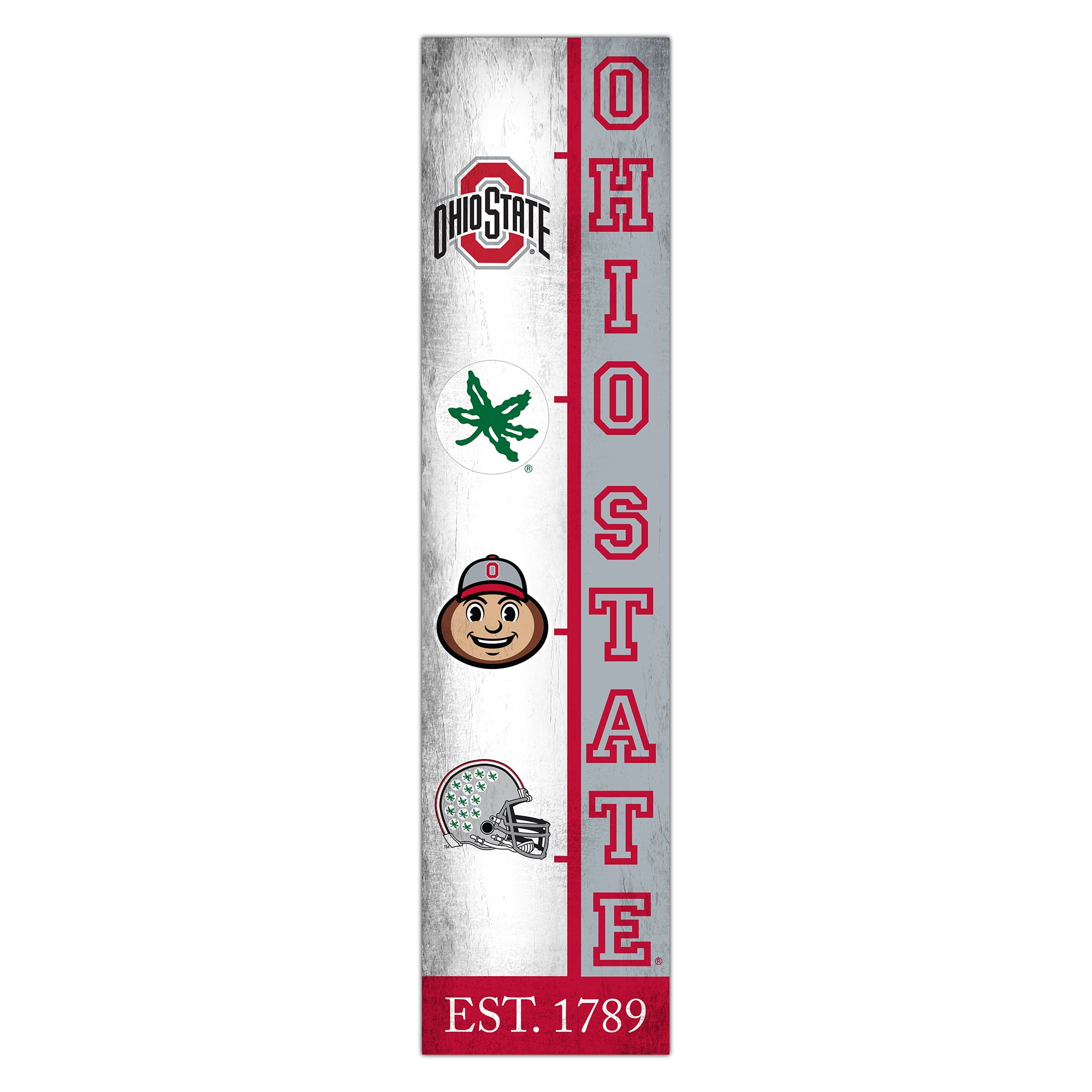 Ohio State Buckeyes 6" x 24" Progression Wood Sign - Walmart.com