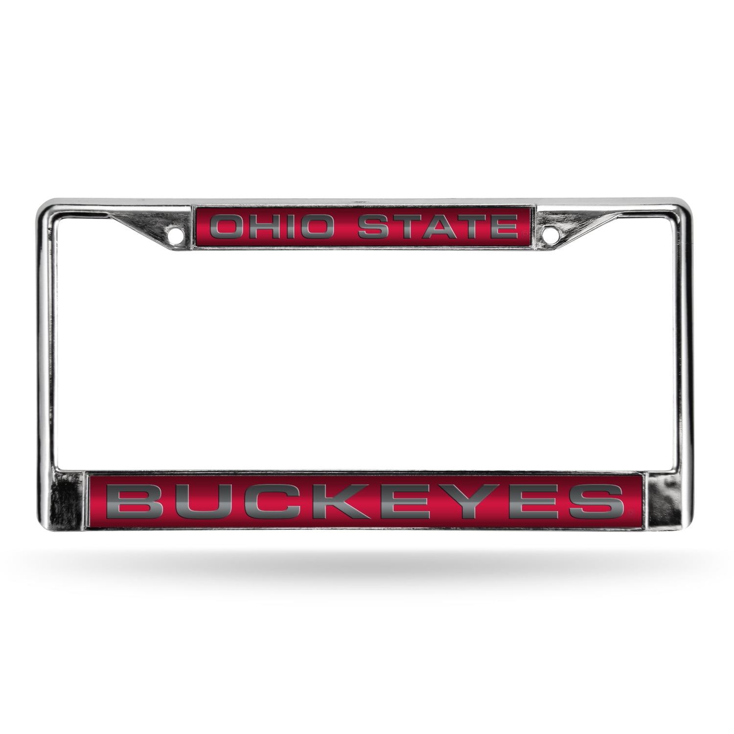 Rico Ohio State Buckeyes Laser Chrome 12 x 6 License Plate Frame ...