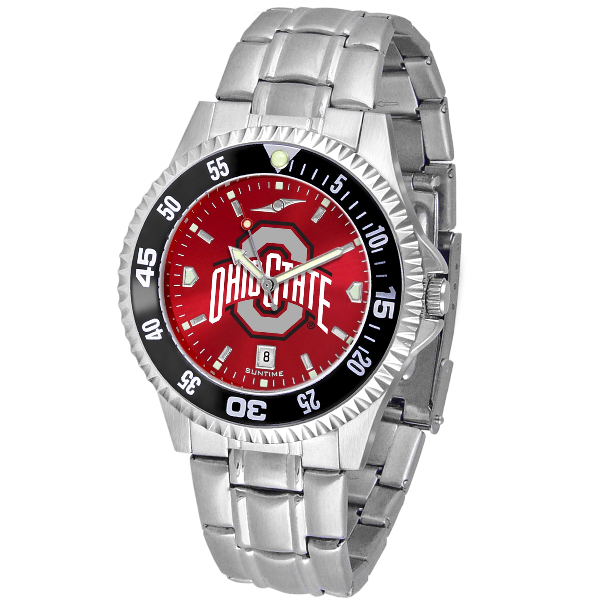 Ohio State Buckeyes Competitor Steel AnoChrome Color Bezel Watch ...