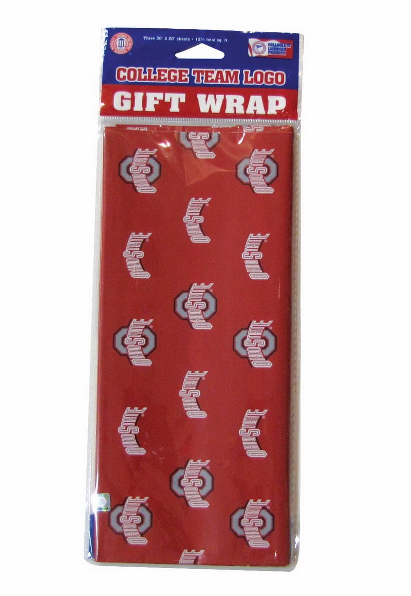 Ohio State Buckeyes Gift Wrap - Walmart.com