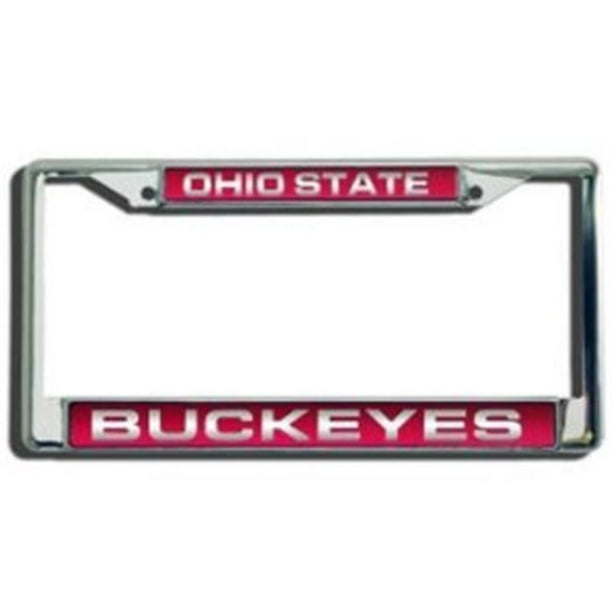 Ohio State Buckeyes License Plate Frame Laser Cut Chrome - Walmart.com