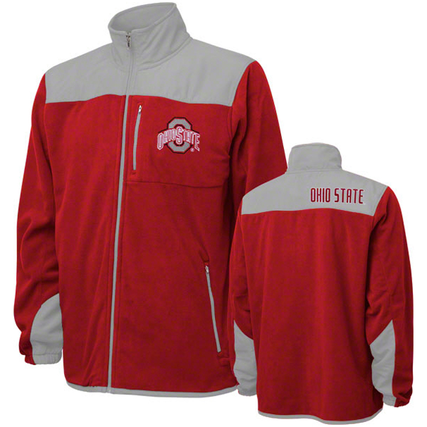 Ohio State Buckeyes Micro Polar Fleece Full-Zip Jacket - Scarlet ...