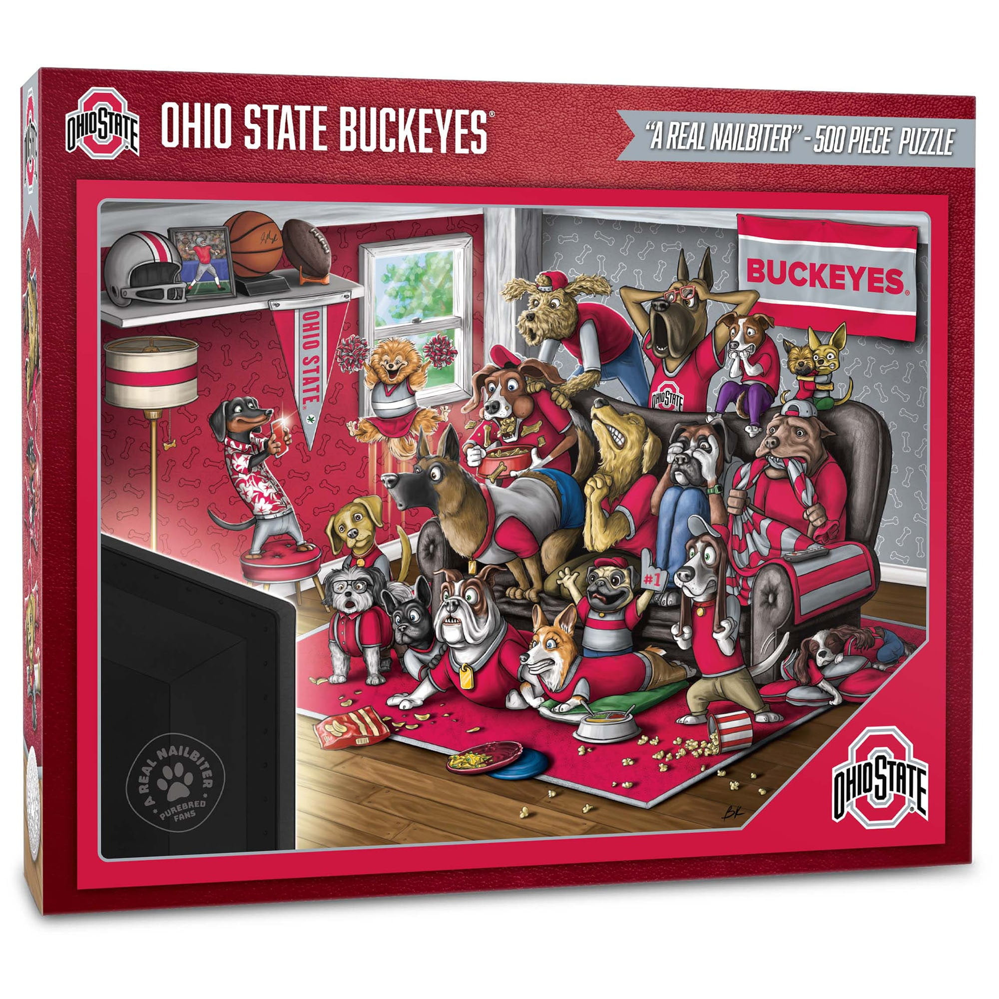 Ohio State Buckeyes Purebred Fans 18'' x 24'' A Real Nailbiter 500 ...