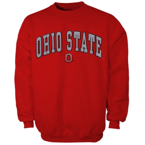 Ohio State Buckeyes Scarlet Logo One Crew Sweatshirt - Walmart.com
