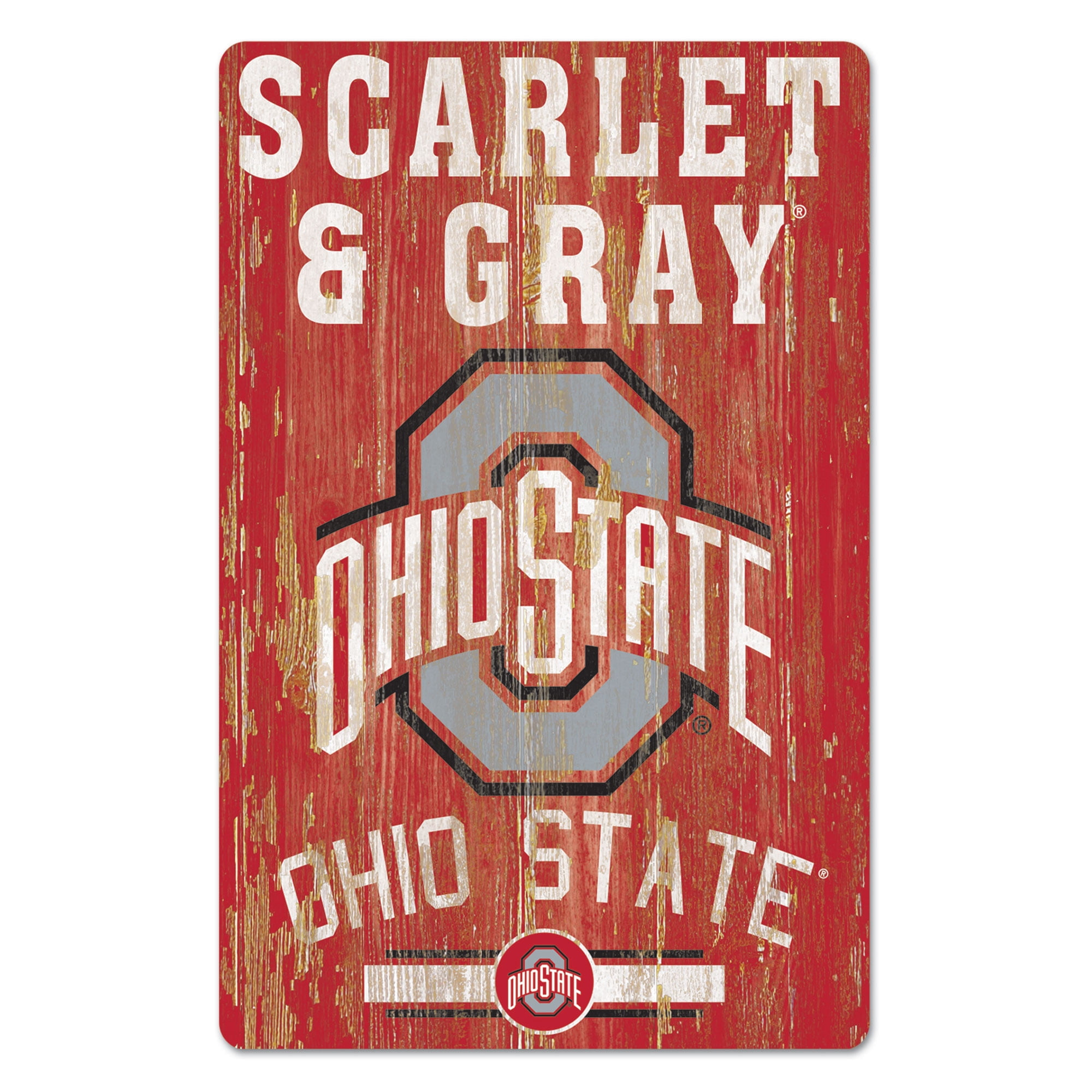 WinCraft Ohio State Buckeyes 11'' x 17'' Slogan Wood Sign - Walmart.com