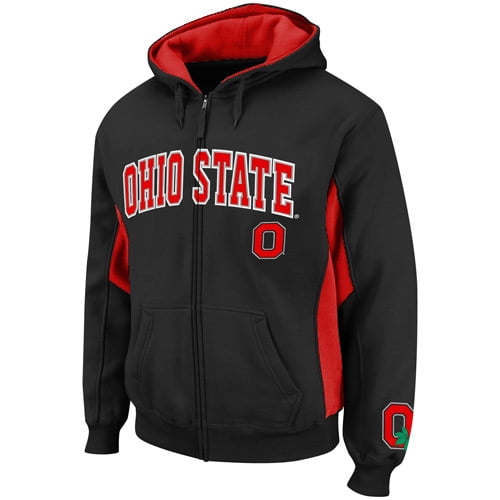 Ohio State Buckeyes Turf Fleece Full Zip Hoodie - Black - Walmart.com