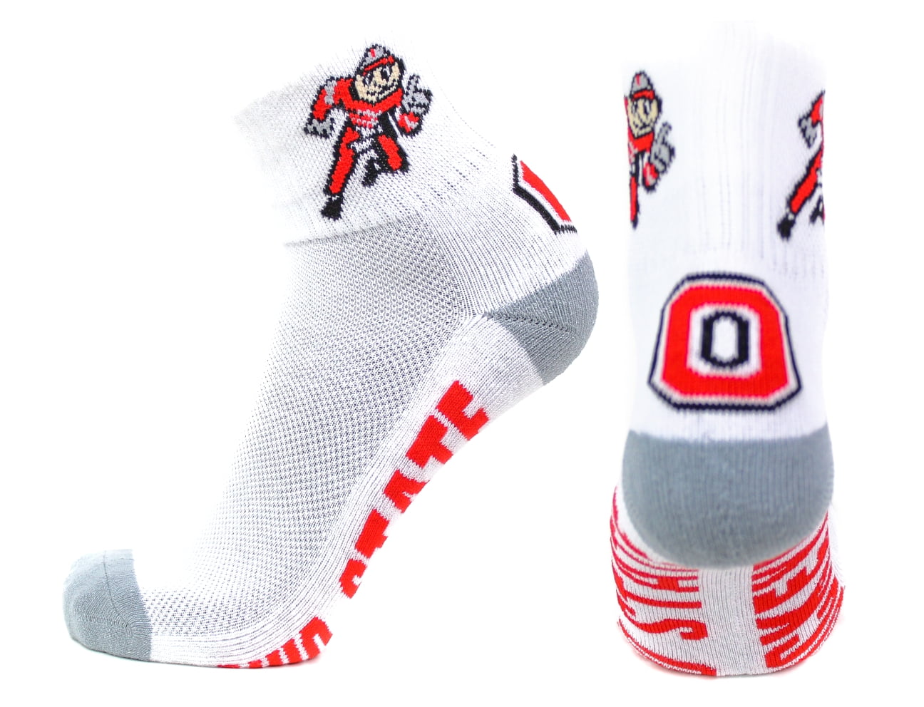 Ohio State Buckeyes White Quarter Socks - Walmart.com