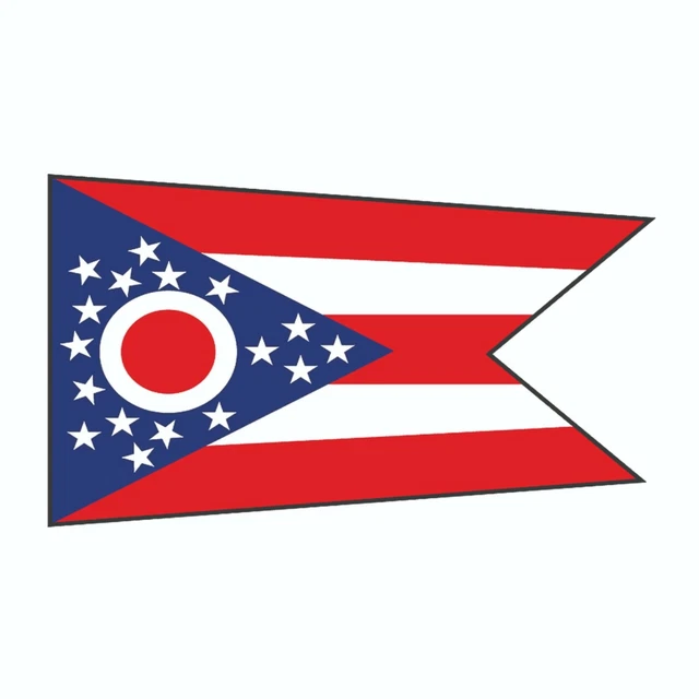 Ohio State Flag Sticker Vacation Sticker Phone Decal Water Bottle ...